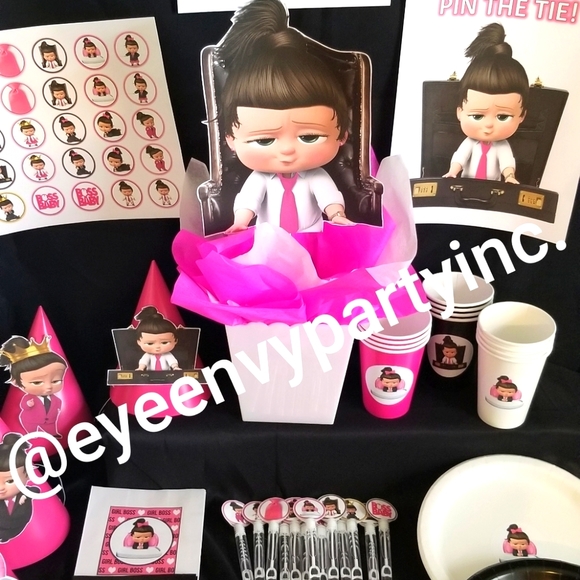 Dreamworks | Party Supplies | Boss Baby Girl Birthday Party Package ...